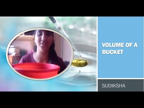Volume of a small bucket determined by Sudiksha - YouTube