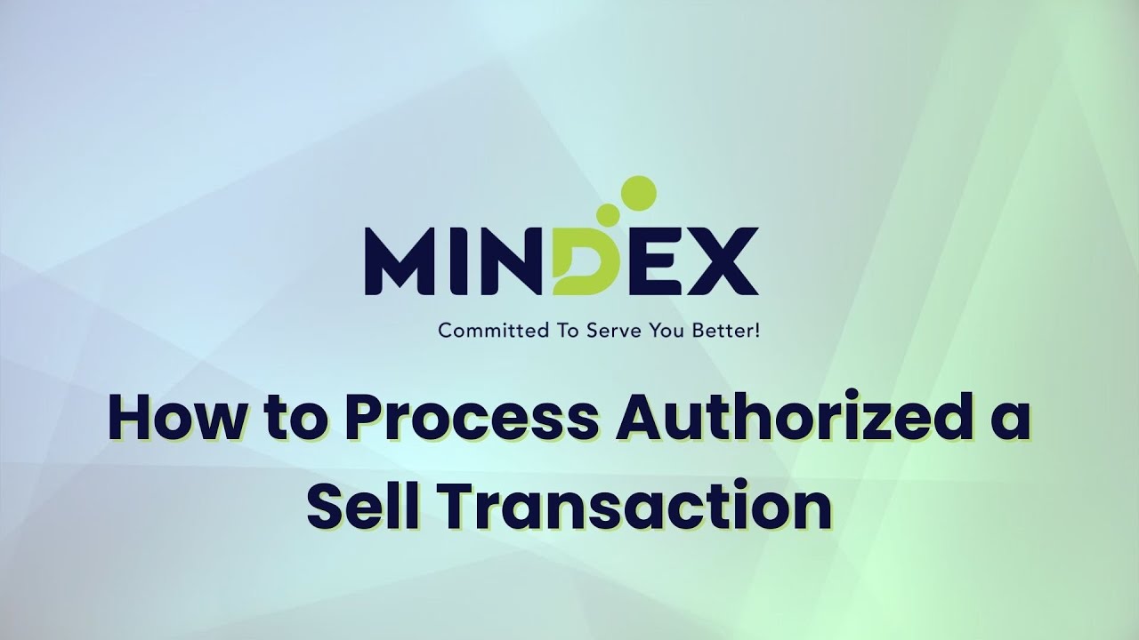 How to Process Authorized a Sell Transaction. - YouTube