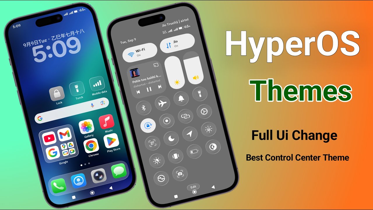 Best HyperOS Theme For Xiaomi, Redmi & Poco - Control Center Themes ...