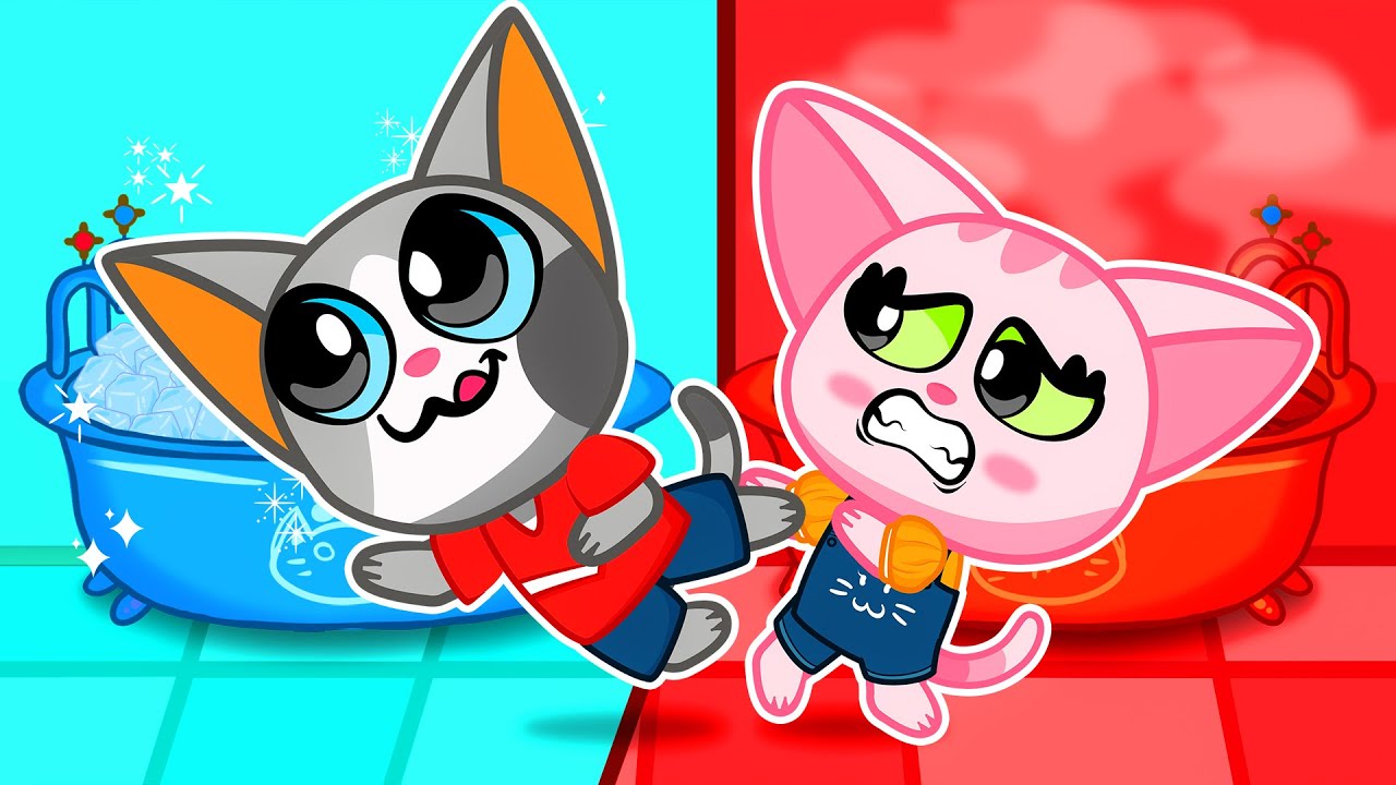 Catty, Hot or Cold Bath For Tommy ??⭐️⭐️ - Learn Healthy Habits for ...