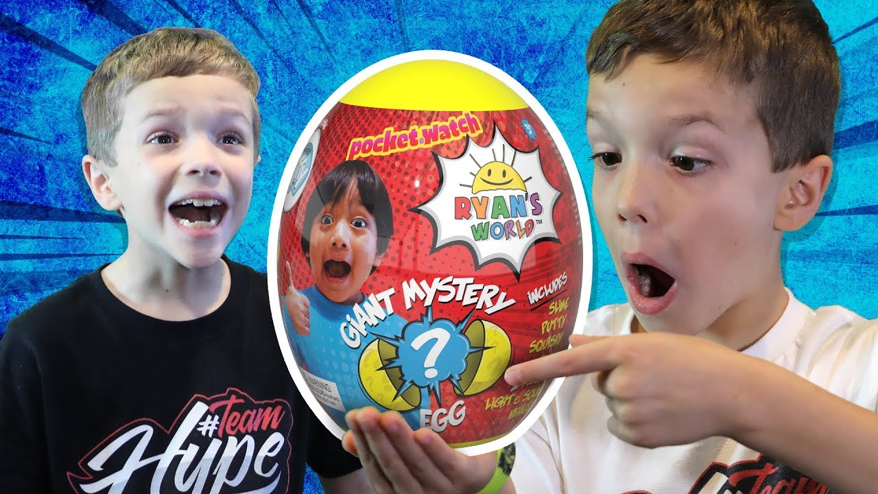 Pretend Play with Ryan Surprise Egg from Ryan ToysReview! Family Fun ...