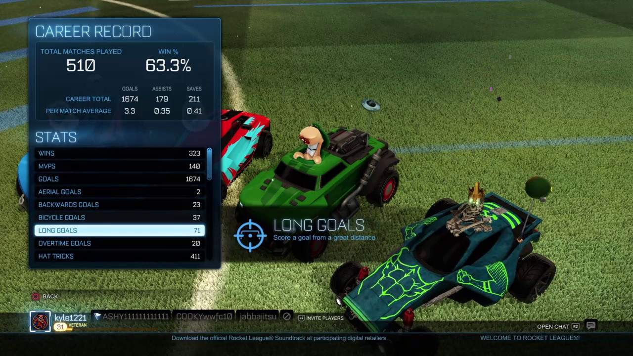 Rocket league stats - YouTube