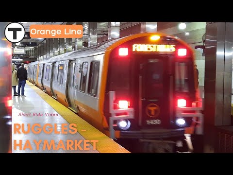 (Special Video) Riding Orange Line MBTA 1400 Series: Ruggles ...