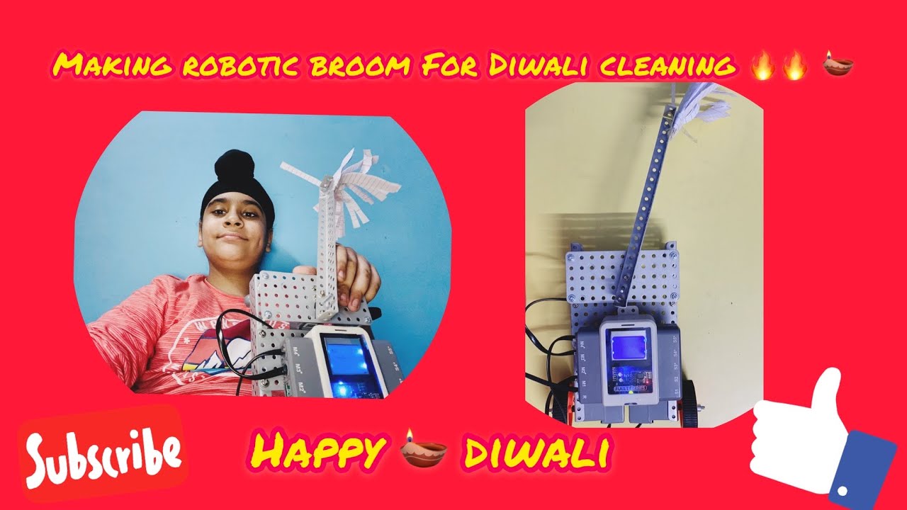 How to make robotic broom | Avishkar robotics kit | Technical stars | # ...