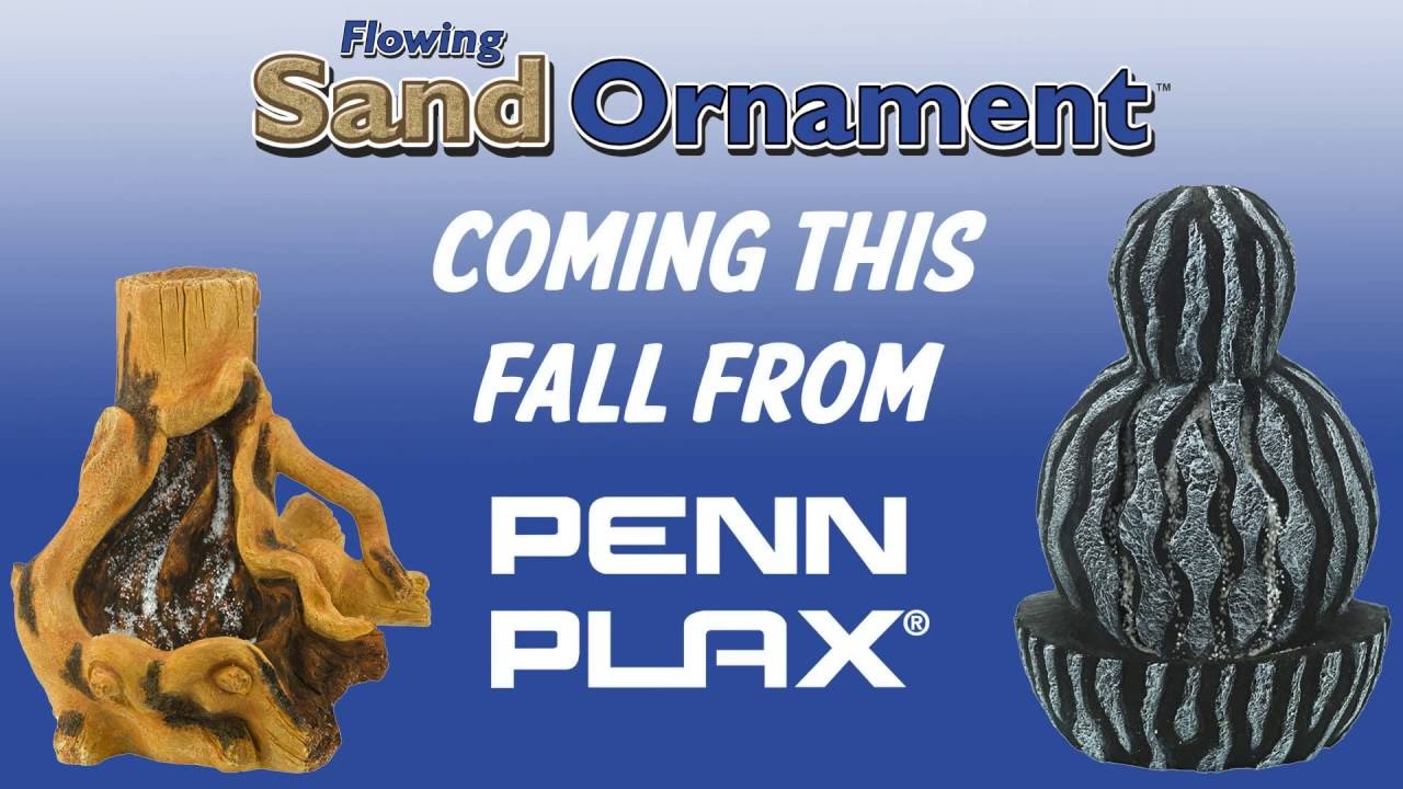 Penn-Plax Flowing Sand Ornaments - YouTube