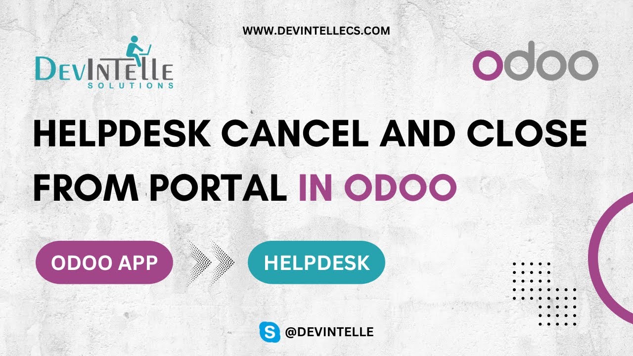 How To Create Helpdesk Cancel and Close From Portal In Odoo - YouTube