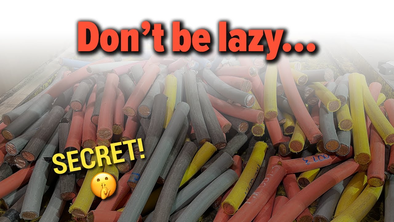 Scrap Secret: Cleaning Up Copper Cable Anchors for Higher Profit - YouTube