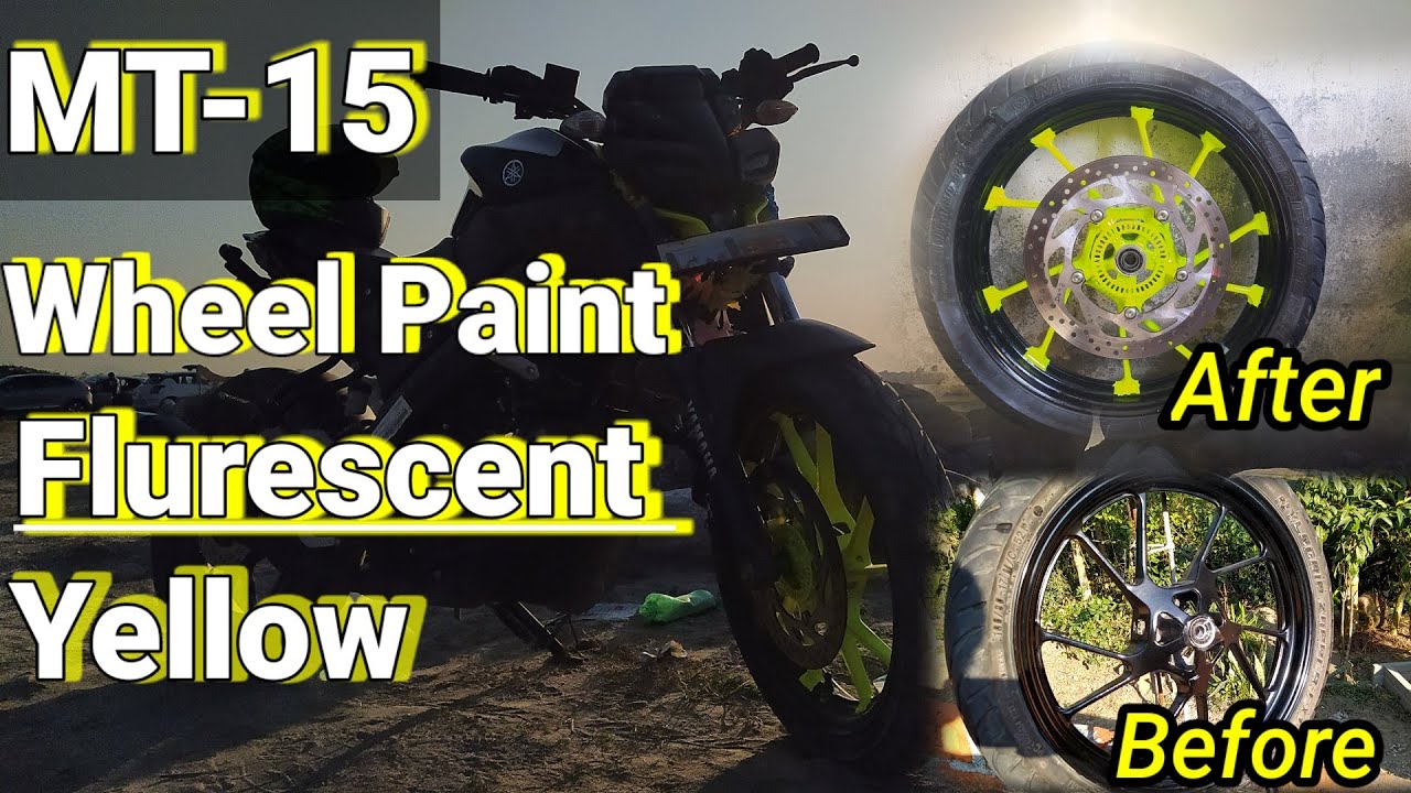 MT-15 Mag Wheel Paint At Home || Bike Wheel Paint || At Home || D.B.A ...