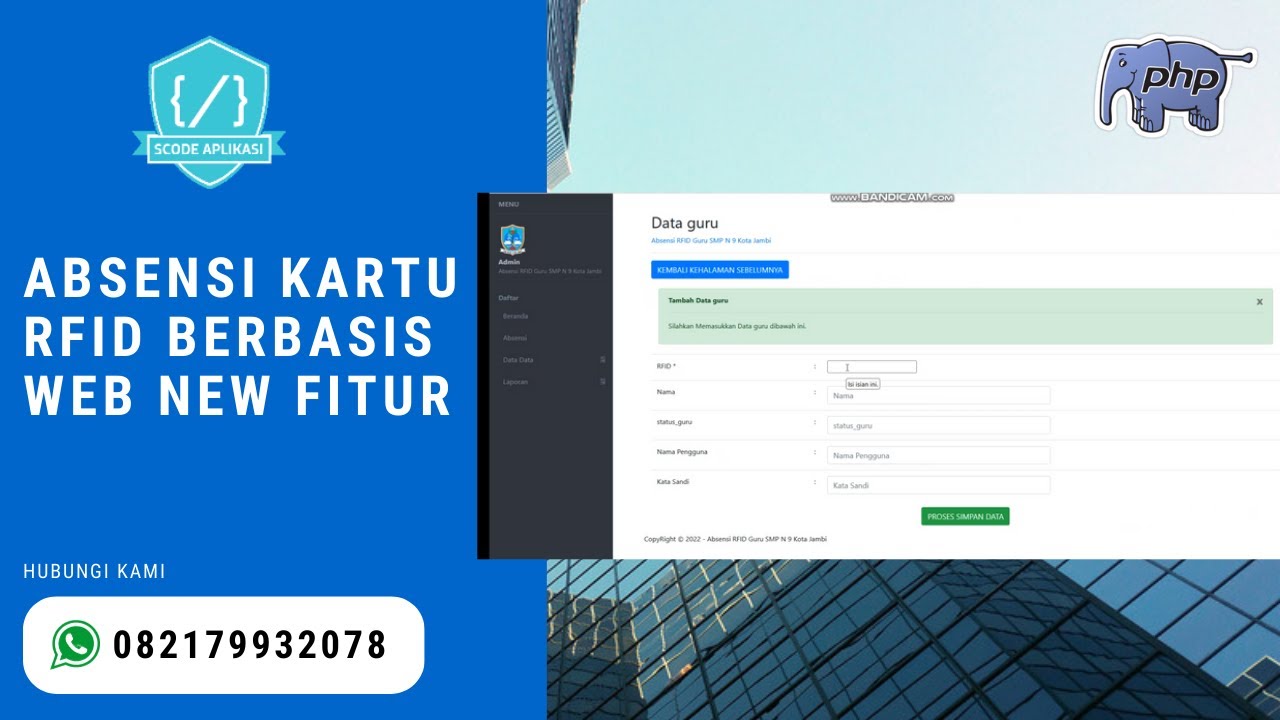 Source Code Aplikasi Absensi Guru Menggunakan Kartu RFID Berbasis Web ...