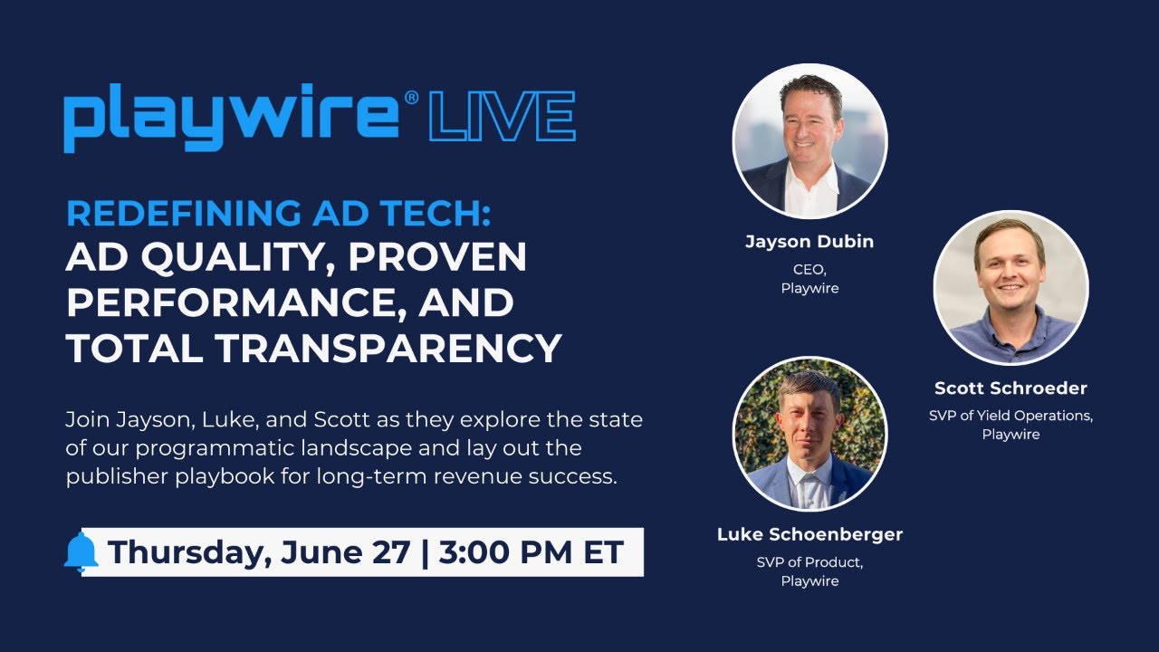 Redefining Ad Tech: Ad Quality, Proven Performance, and Total Transparency - YouTube