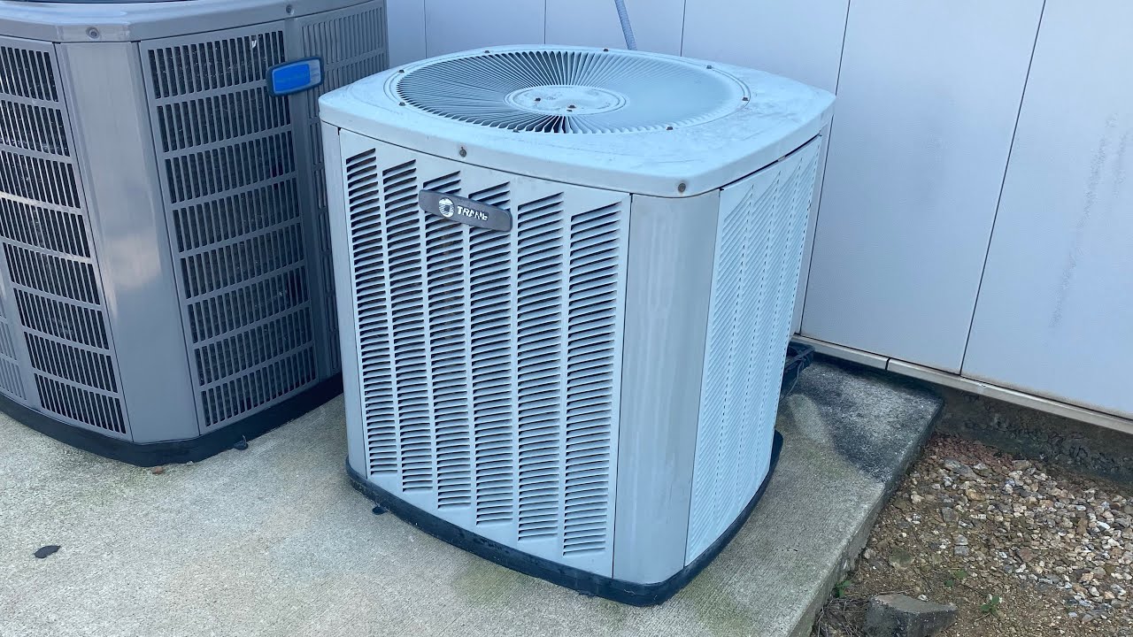 2006 Trane XB10 Central Air Conditioner - Startup/Shutdown - YouTube