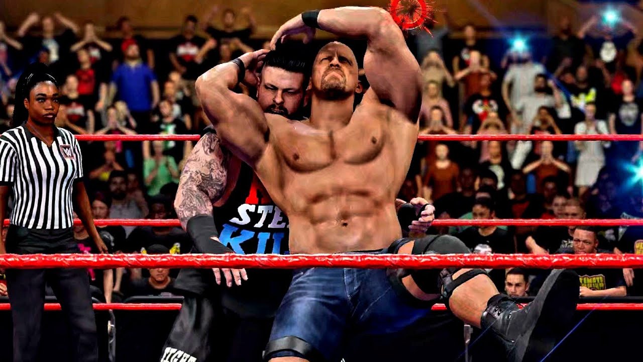 WWE 2K24 STONE COLD STEVE AUSTIN VS KEVIN OWENS WWE UNIVERSAL ...