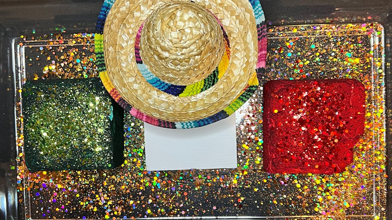 Dyed Chalk Blocks | Hispanic Heritage Month | ASMR - YouTube