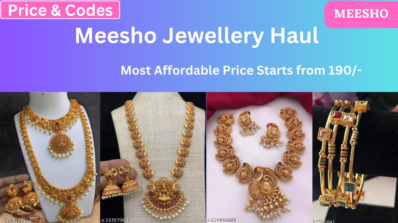 Meesho Jewellery haul || Jewellery Set Collection || Most Affordable ...
