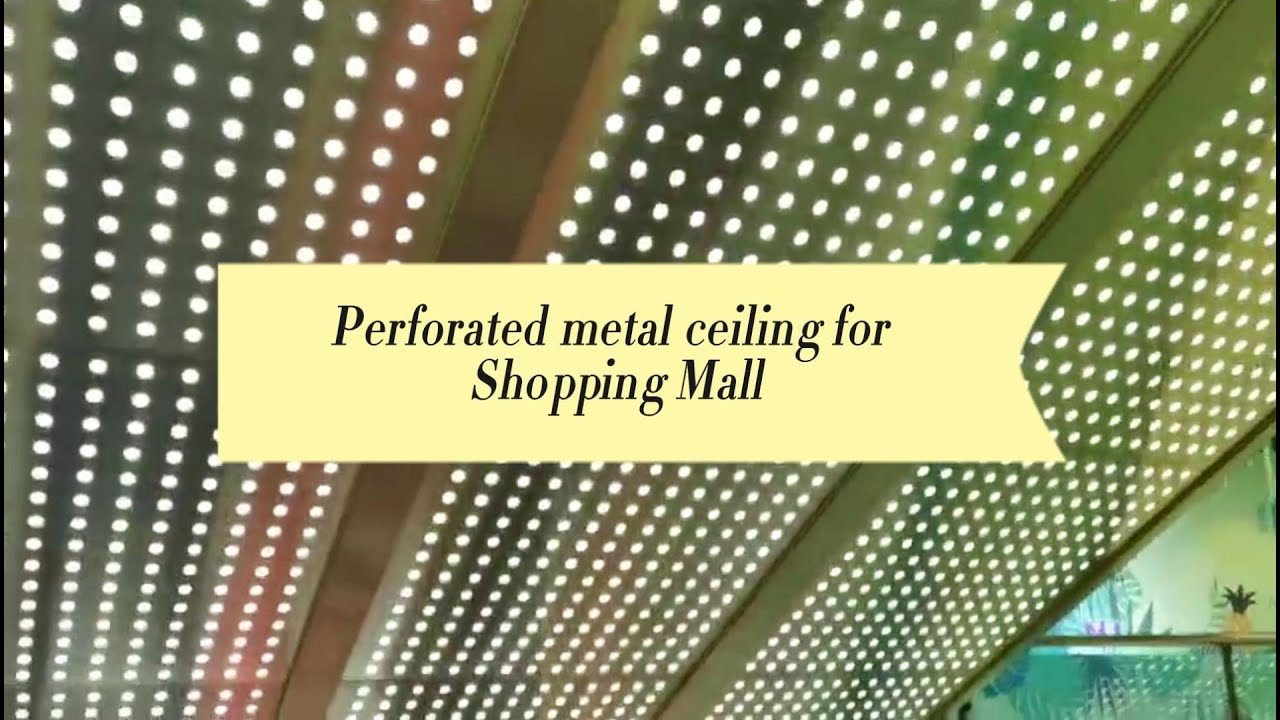 Perforated metal ceiling - YouTube