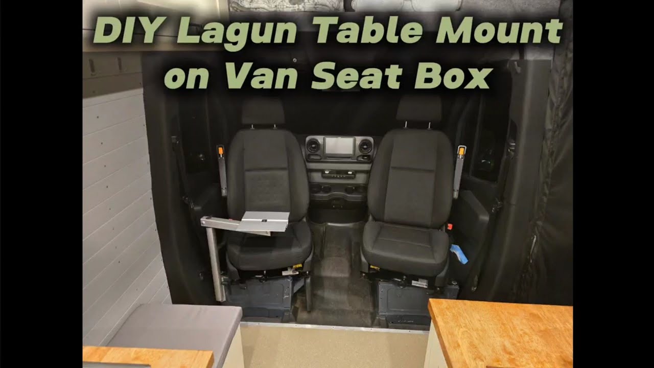 DIY $10 Lagun Table Mounting Plate For a Van Seat Box on a Camper Van ...
