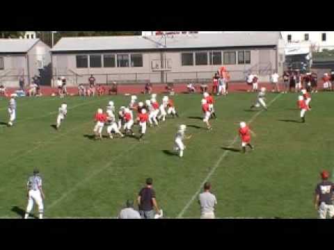 Linebacker shooting the gap - YouTube