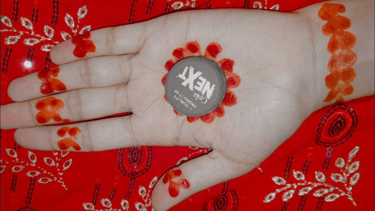 New Amazing Botal Cap Mehndi Design Trick Mehndi design for Hands - YouTube