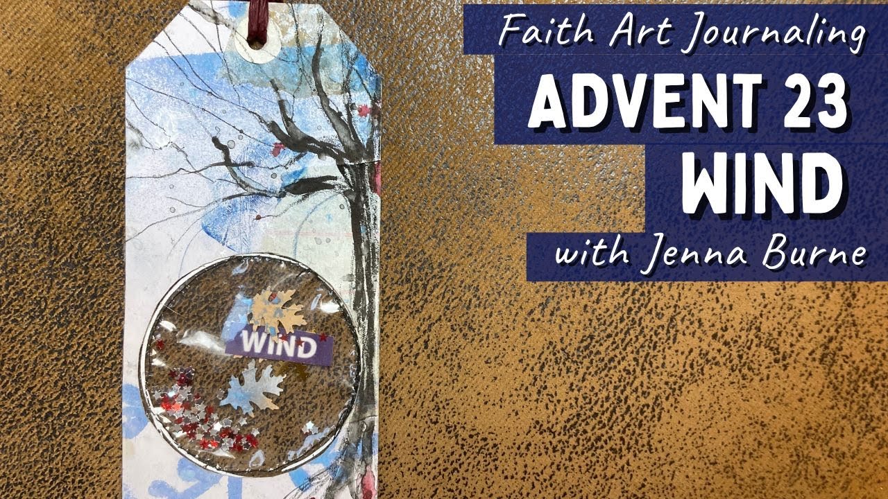 Advent Art Journaling - Wind - Mixed media tags - YouTube