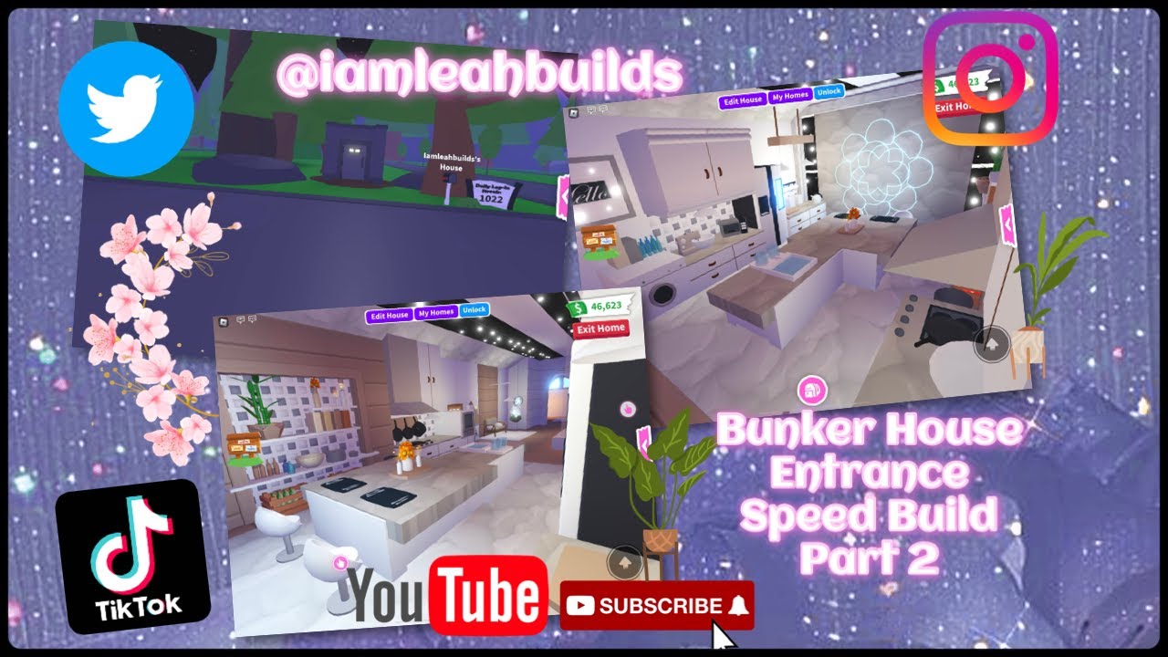 Adopt Me! Roblox! Bunker House Aesthetic Entrance Speed Build - Part 2 ...