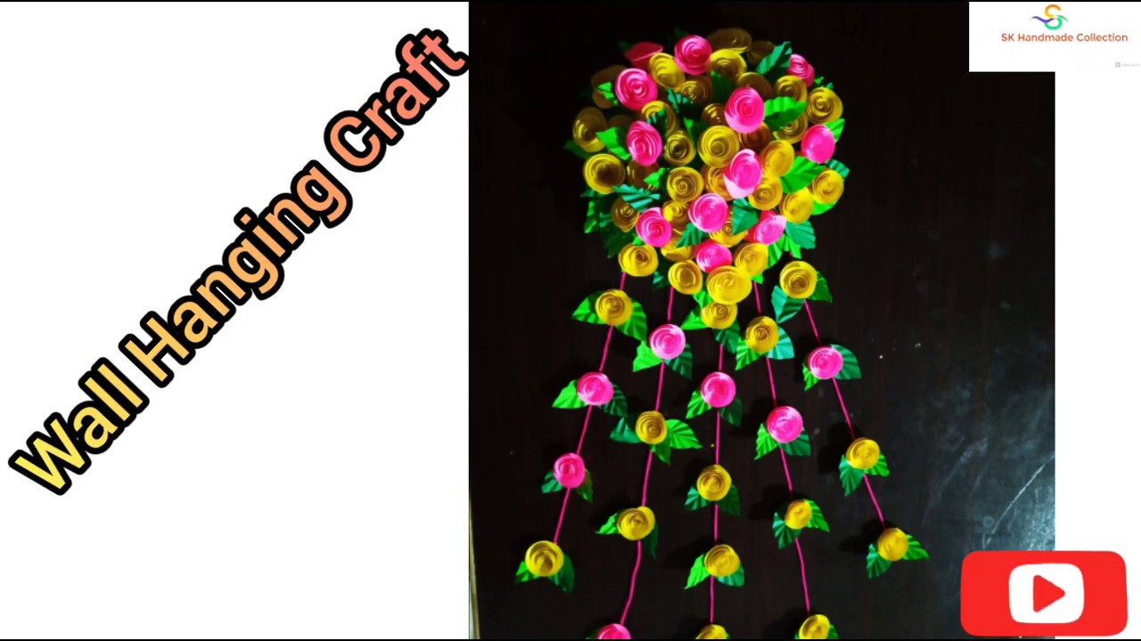 Hand Made Wall Hanging Craft - YouTube