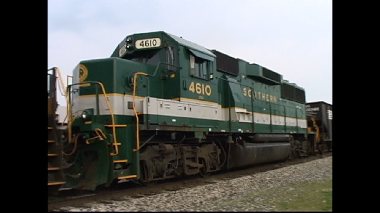 NS C36 7, C39 8e, SD60, Southern 4610 on Marion Branch Spring, 2003 - YouTube