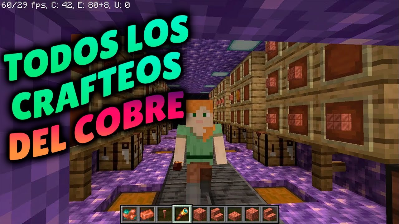 *PARA QUE SIRVE EL COBRE en MINECRAFT* / CRAFTEOS COBRE BRUTO - YouTube