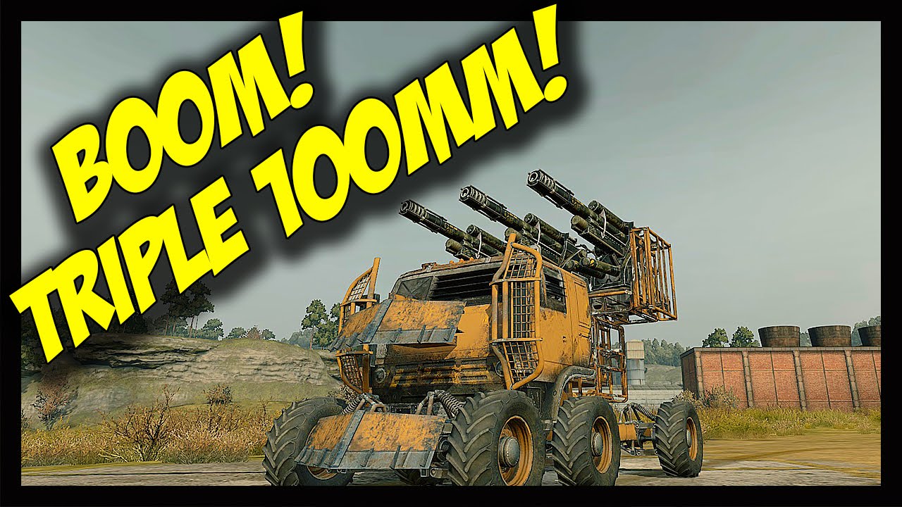 Crossout - Triple 100mm Cannon Build - 3 x 100mm Cannon + Apollo ...
