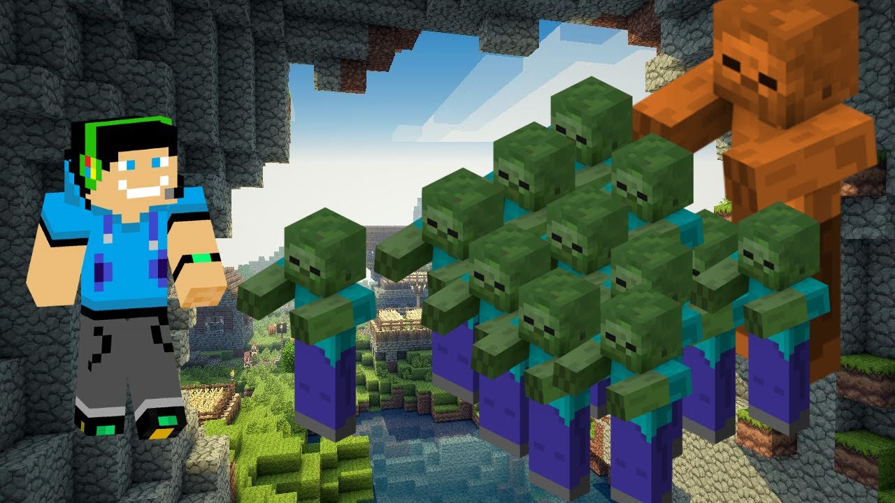 Minecraft Zombies #3: Masakra! - YouTube