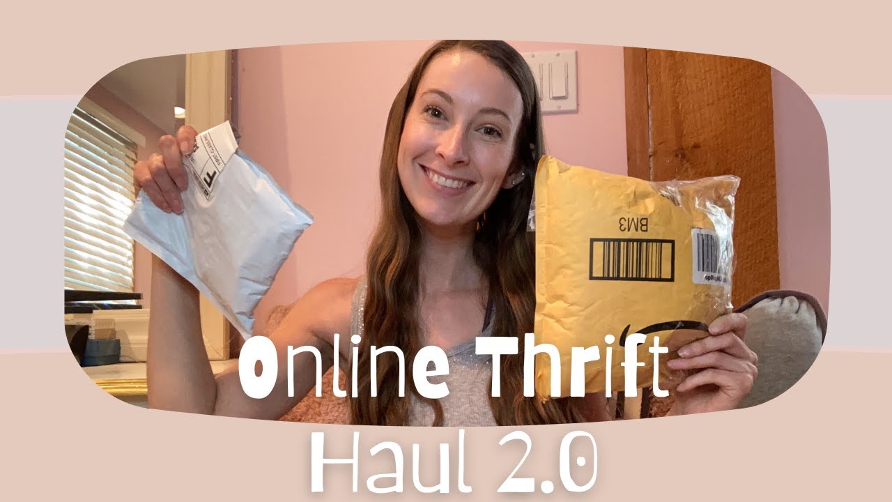 Online Thrift Haul Try On Youtube