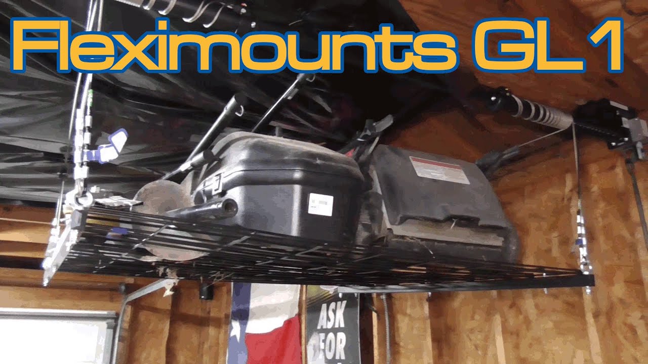 Declutter Your Garage! Fleximounts GL1 Garage Ceiling Storage Lift ...