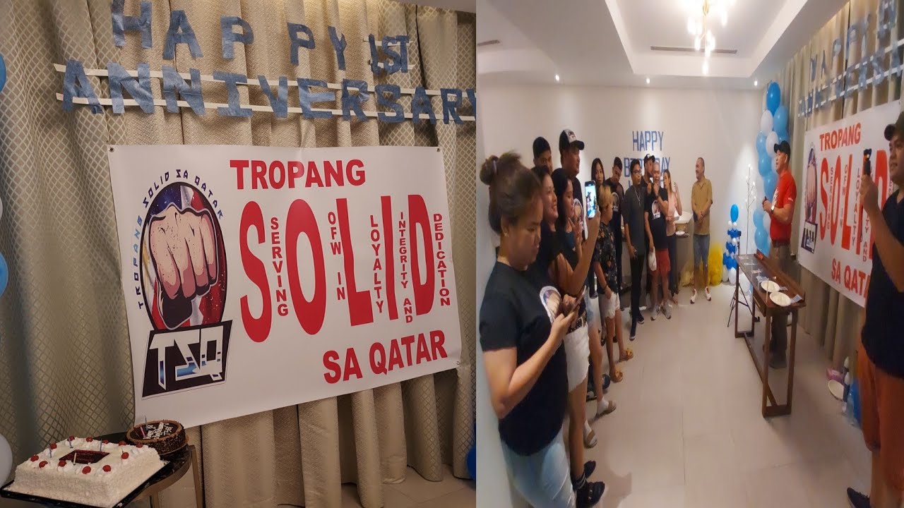 Vlog // Tropang OFW Solid sa Qatar // 1st Anniversary // pls watch till END // #pinoyvloggers ...