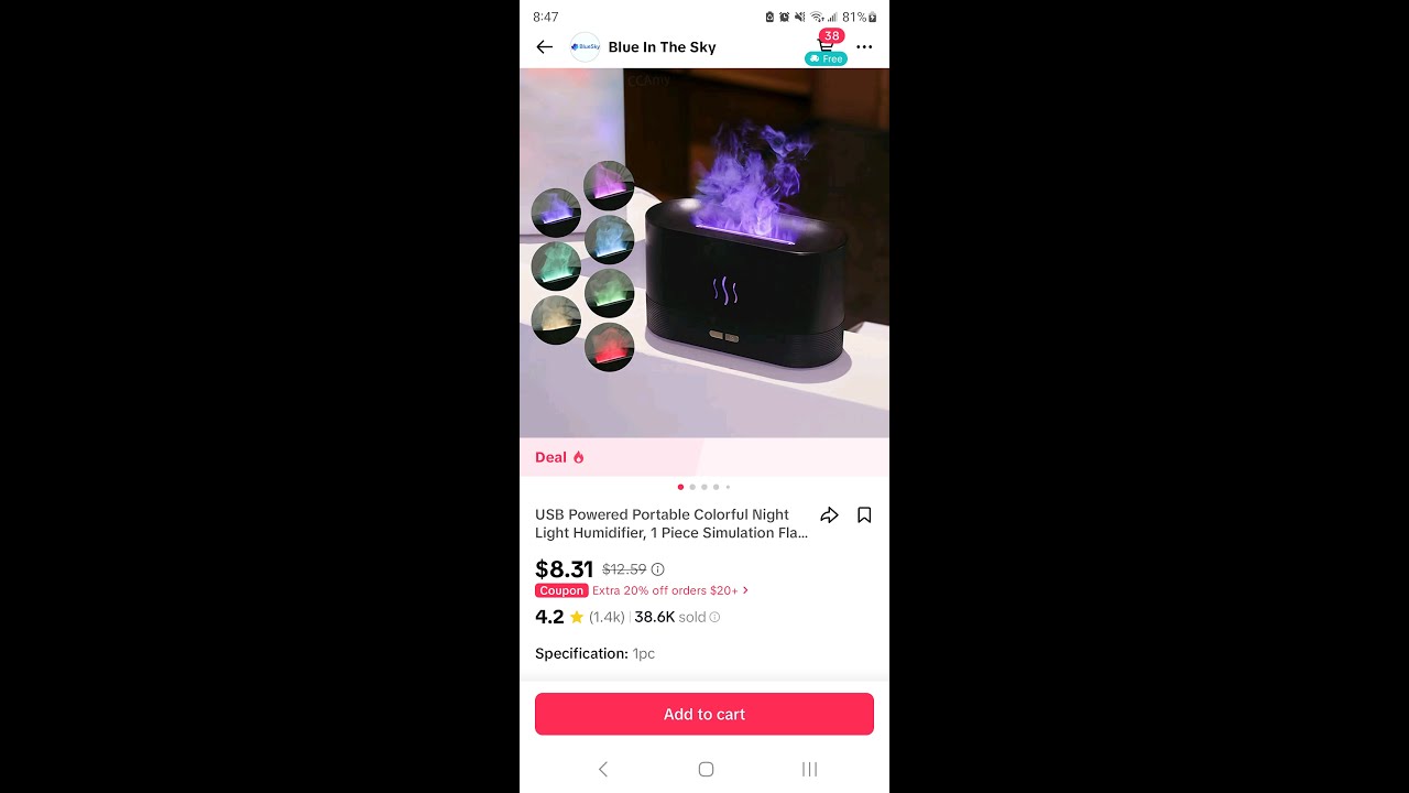 Tik Tok Shop Review (Flame Air Diffuser) - YouTube