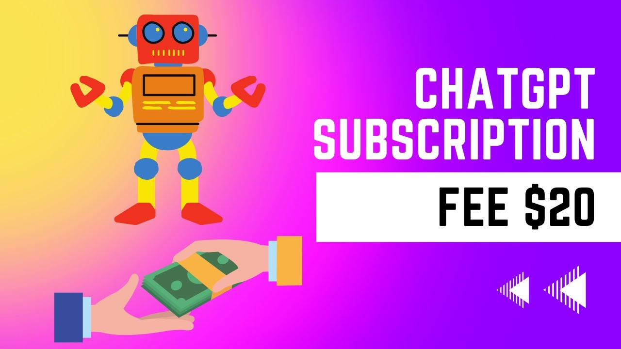 ChatGPT $20 Monthly Subscription Fee - YouTube