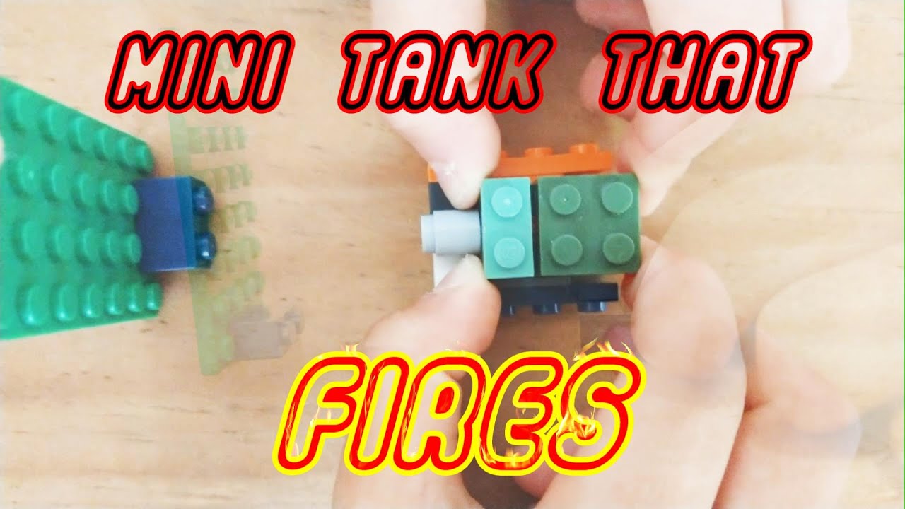 How to make a Mini Lego Tank that FIRES! (TUTORIAL) - YouTube