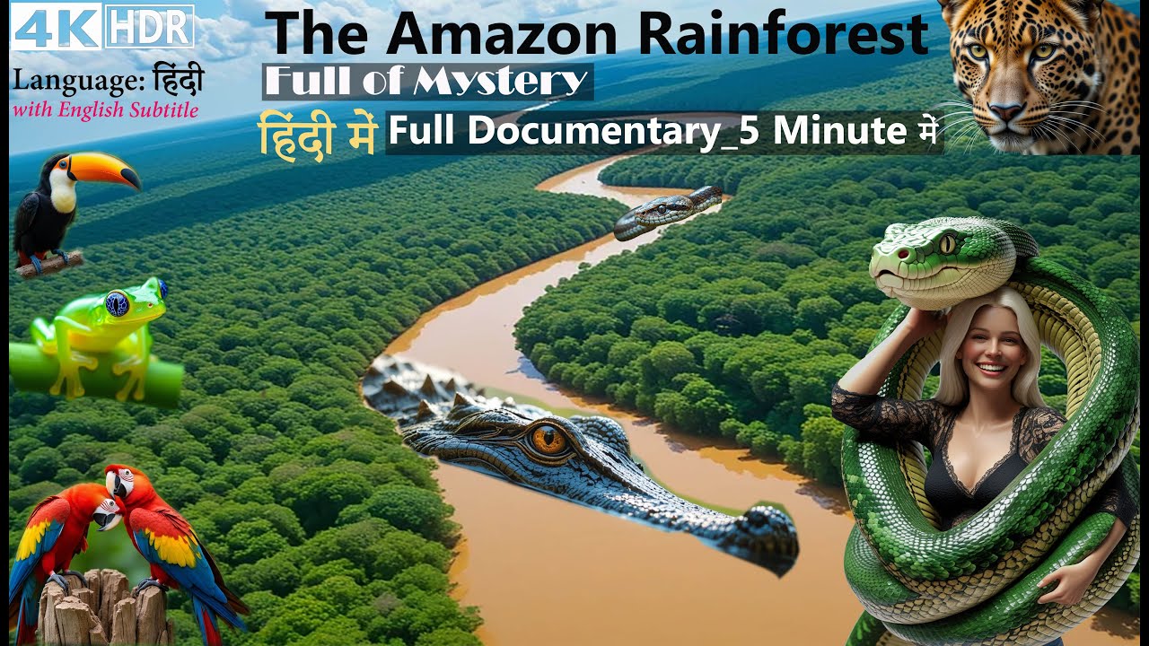 Amazon Rainforest Documentary in 5 Minutes | रहस्यमयी Amazon वर्षावन की ...