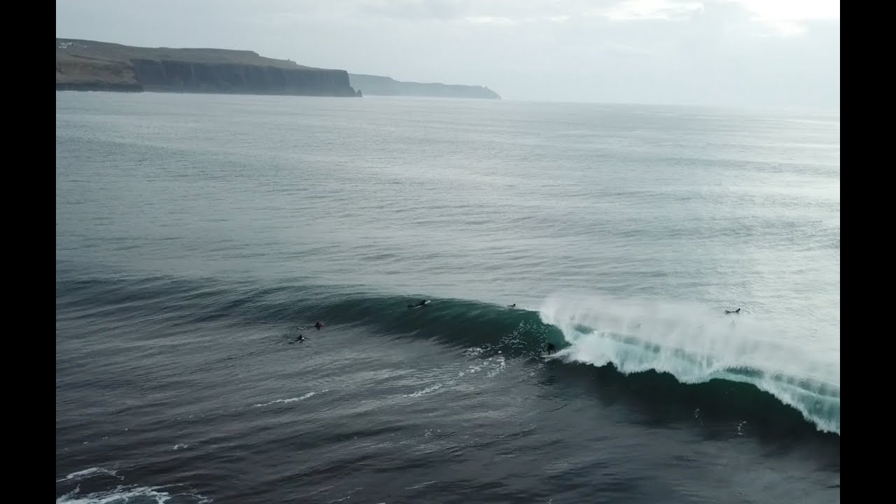 Pumping Crab Island Surfing Clare Ireland Drone - YouTube