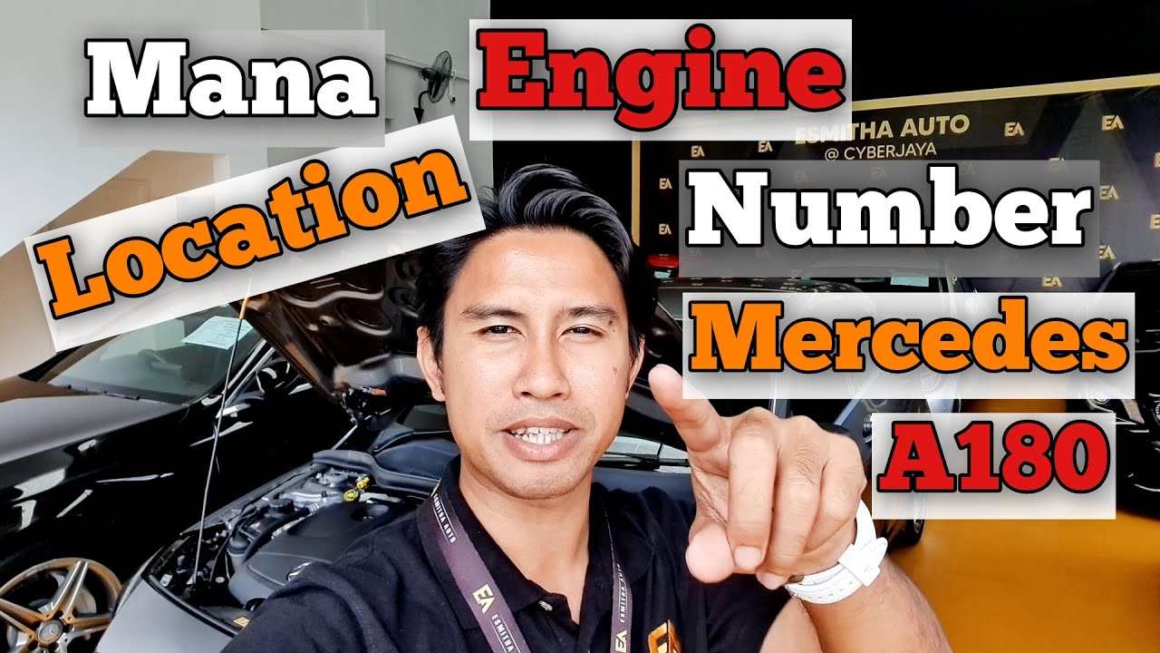 Mercedes A180 AMG Engine Number Location - YouTube