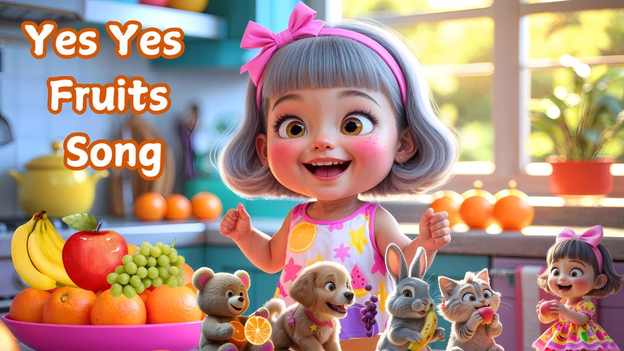 Yes Yes Fruits Song | Learn Fruits for Kids | Fun Nursery Rhyme ...