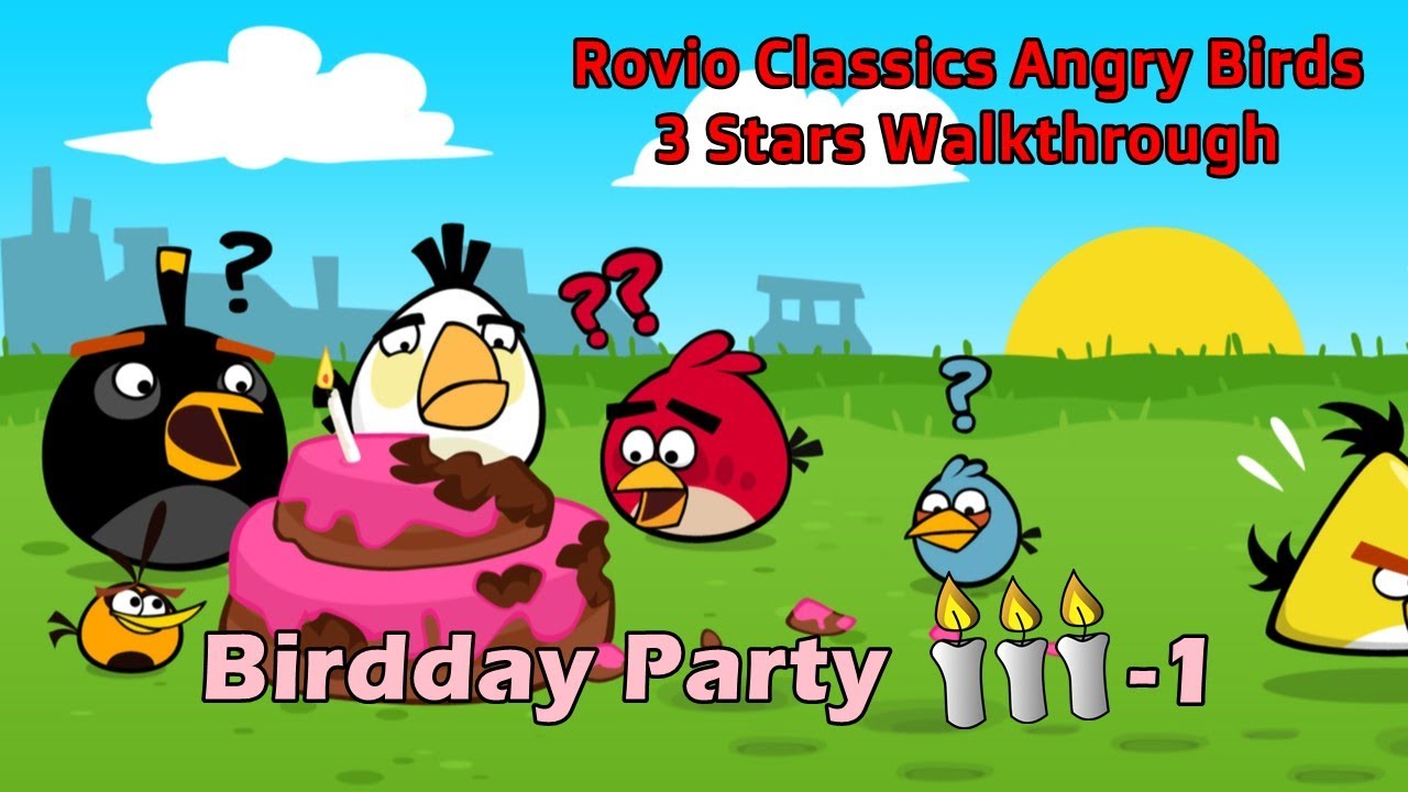Angry Bird Birthday Background