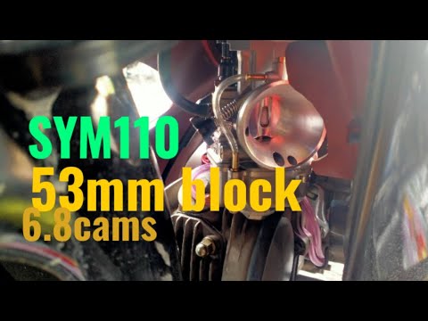 53mm block sym 110 setup - YouTube