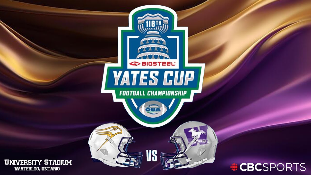 Yates Cup 2024 - Laurier Golden Hawks vs. Western Mustangs - YouTube