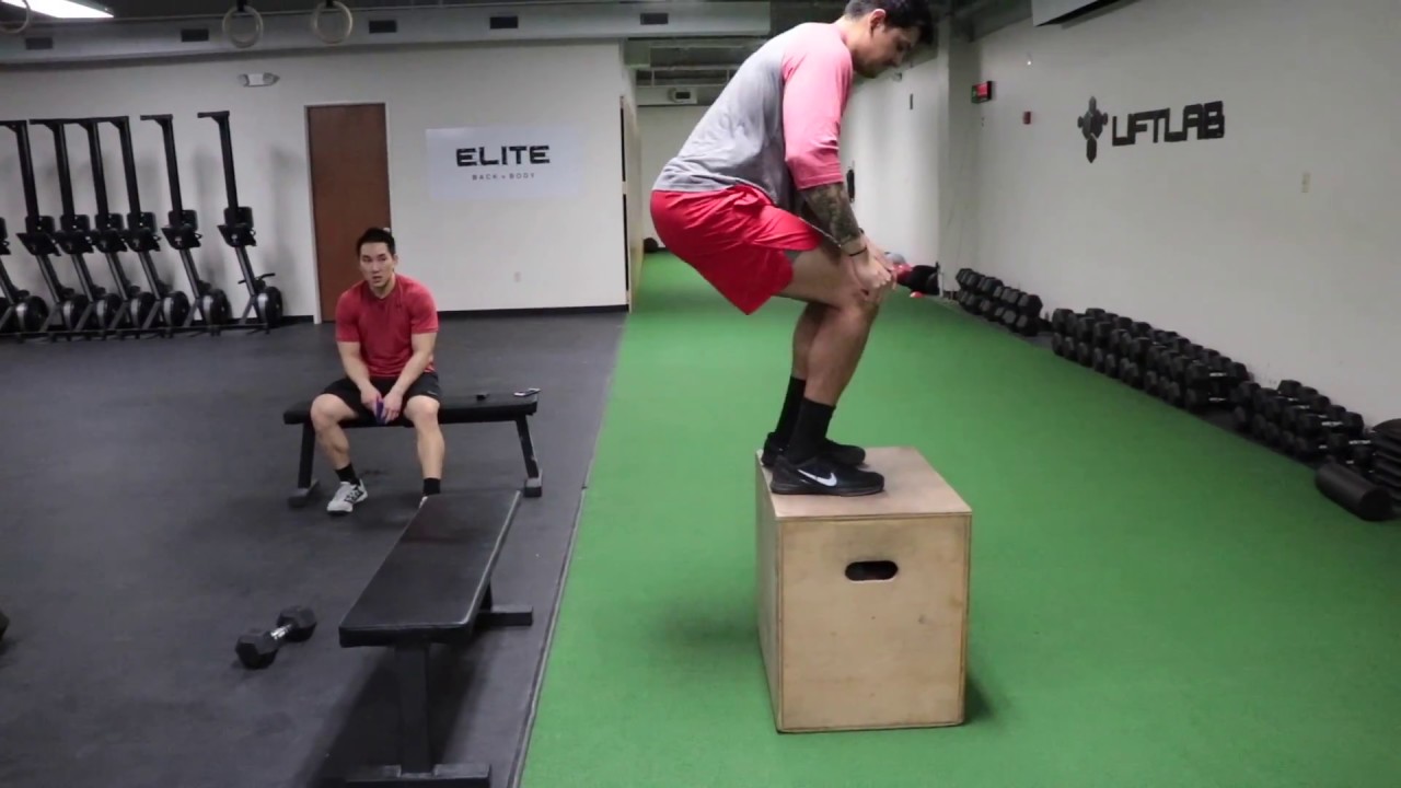 Seated Box Jump - YouTube