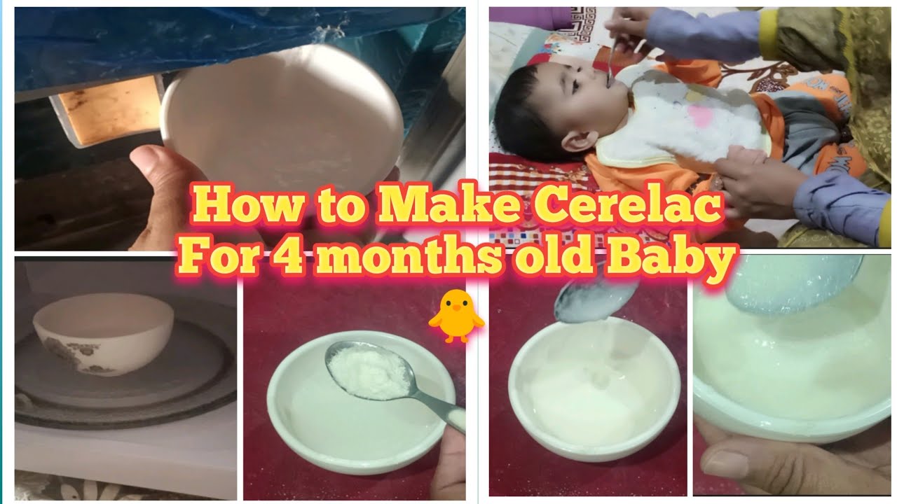 How to Make cerelac from 4 month old Baby| My baby cerelac eating vlog ...