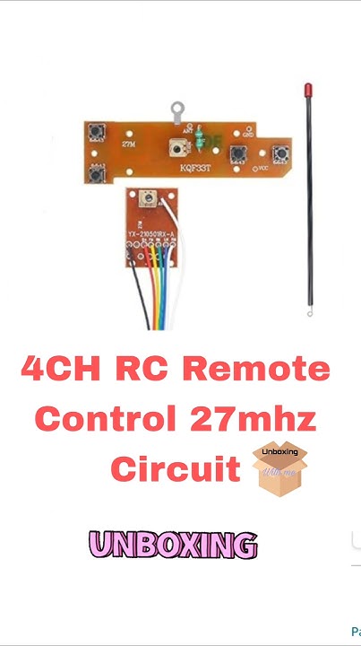 4CH Remote Control Transmitter Receiver Circuit Unboxing || #shorts # ...