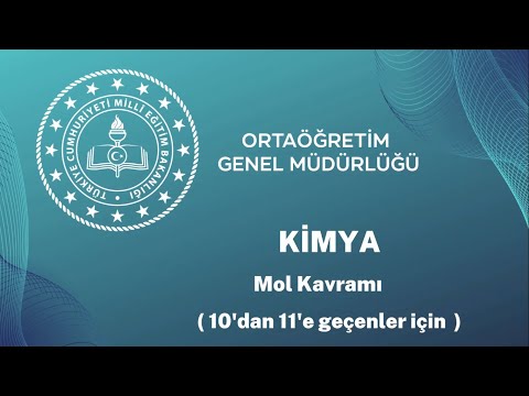 YAZ KAMPI Kimya-3 Mol Kavramı (10'dan 11'e geçenler için)