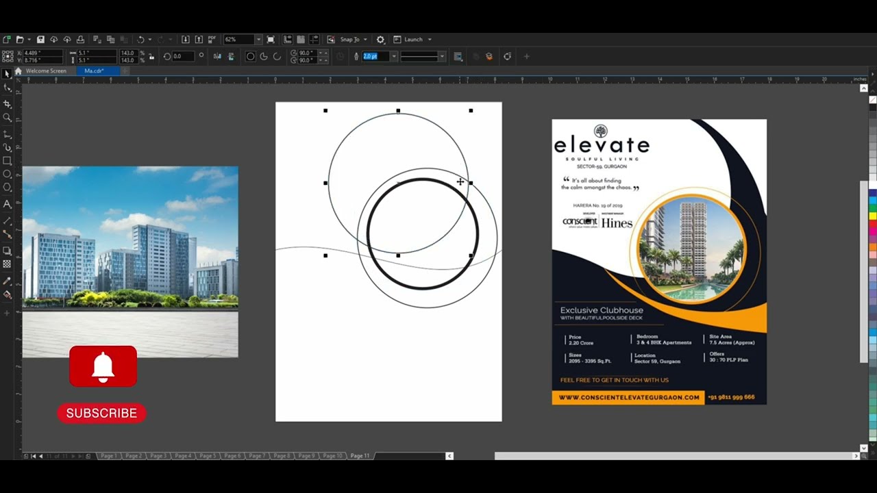 CorelDraw Design || CorelDraw Tutorial || Graphic Design - YouTube