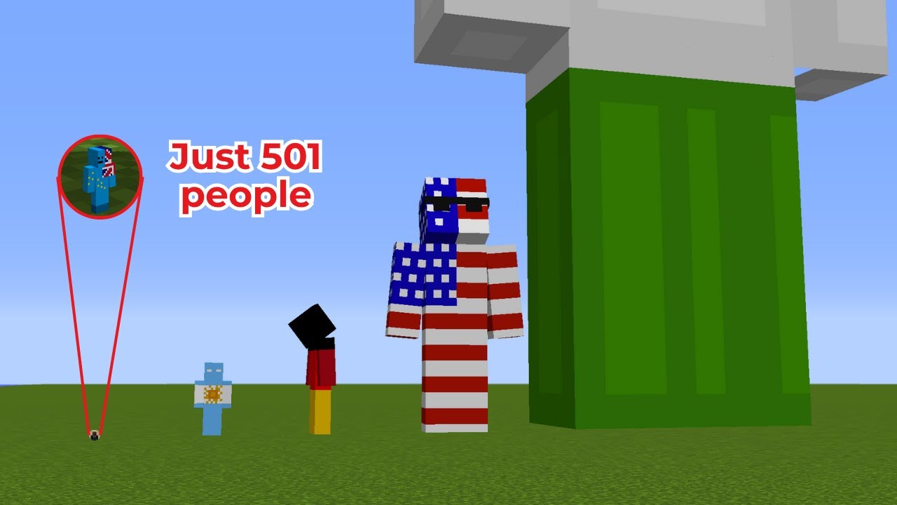 Countries Ranked by Population in Minecraft - YouTube