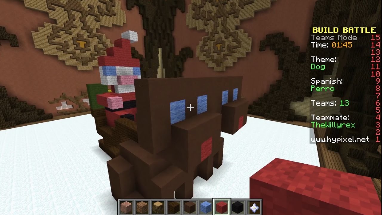 BUILD BATTLE CON WILLY: SANTA CLAUS Y LOS PERROS MAGICOS - YouTube