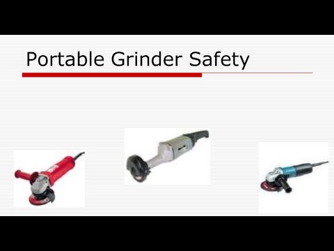 Portable Grinder Safety - YouTube
